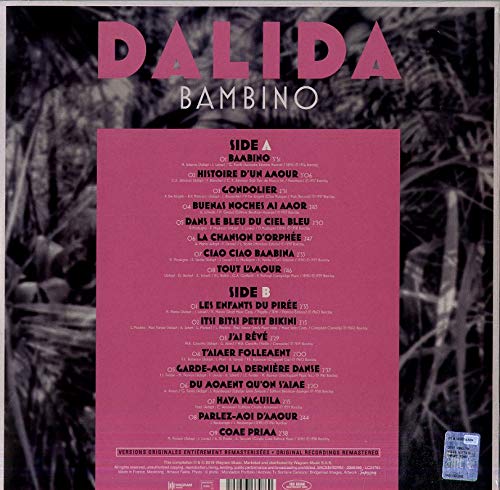 Dalida - Bambino (180g) [Vinyl LP] [VINYL] - купить LP в интернет-магазине CD В ПОДАРОК