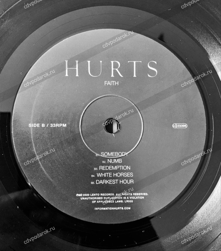 Hurts - Faith - купить LP в интернет-магазине